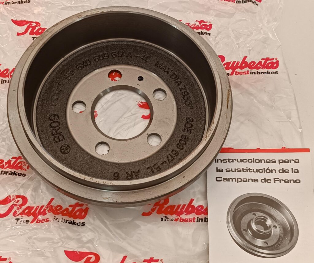 CAMPANA DE FRENO TRASERA VW FOX - SURAN 1.6 04/... - 3D Repuestos
